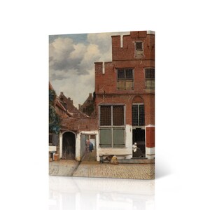 View of Houses in Delft the Little Street, Johannes Vermeer Canvas Wall ...