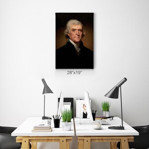 3rd President of the United States of America Thomas Jefferson Portrait ...