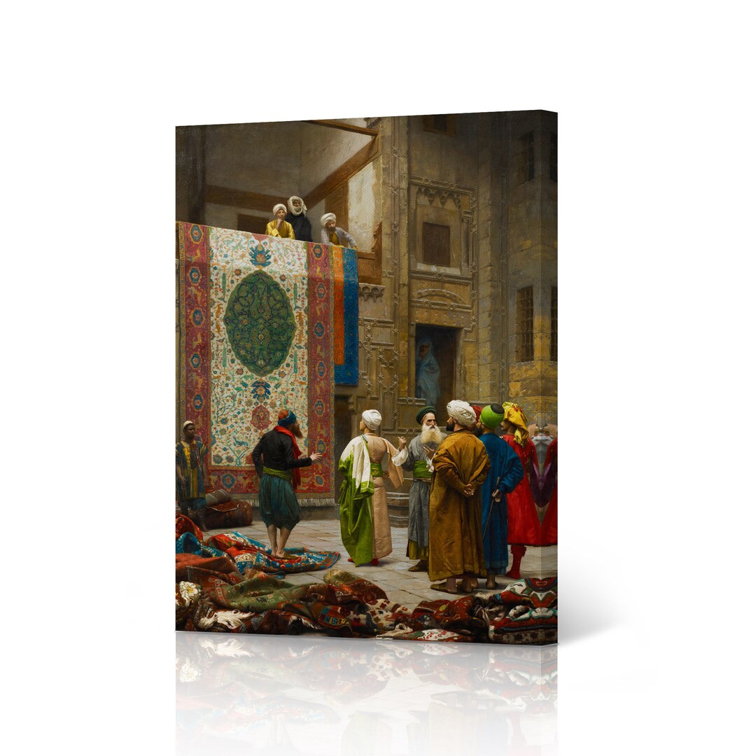 The Carpet Merchant in Cairo by Jean Leon Gerome Canvas Wall Art Print ...