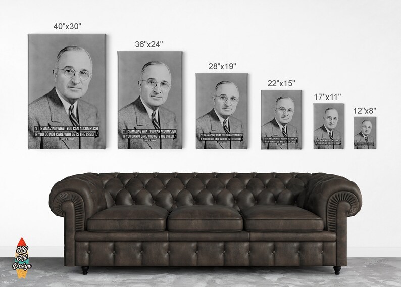 33th President of the United States of America Harry S. Truman - Etsy