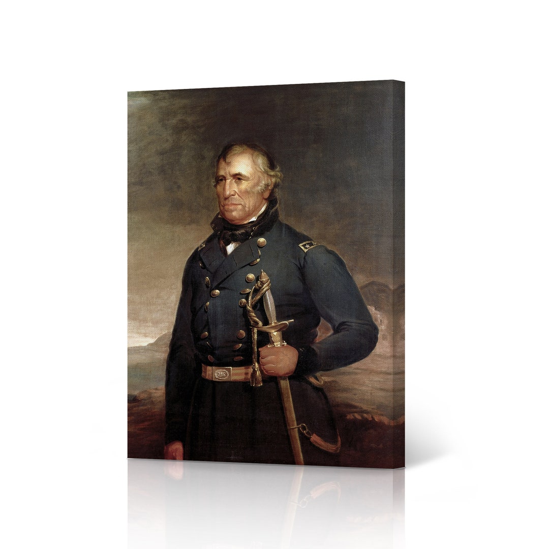 12th President of the United States of America Zachary Taylor Portrait ...