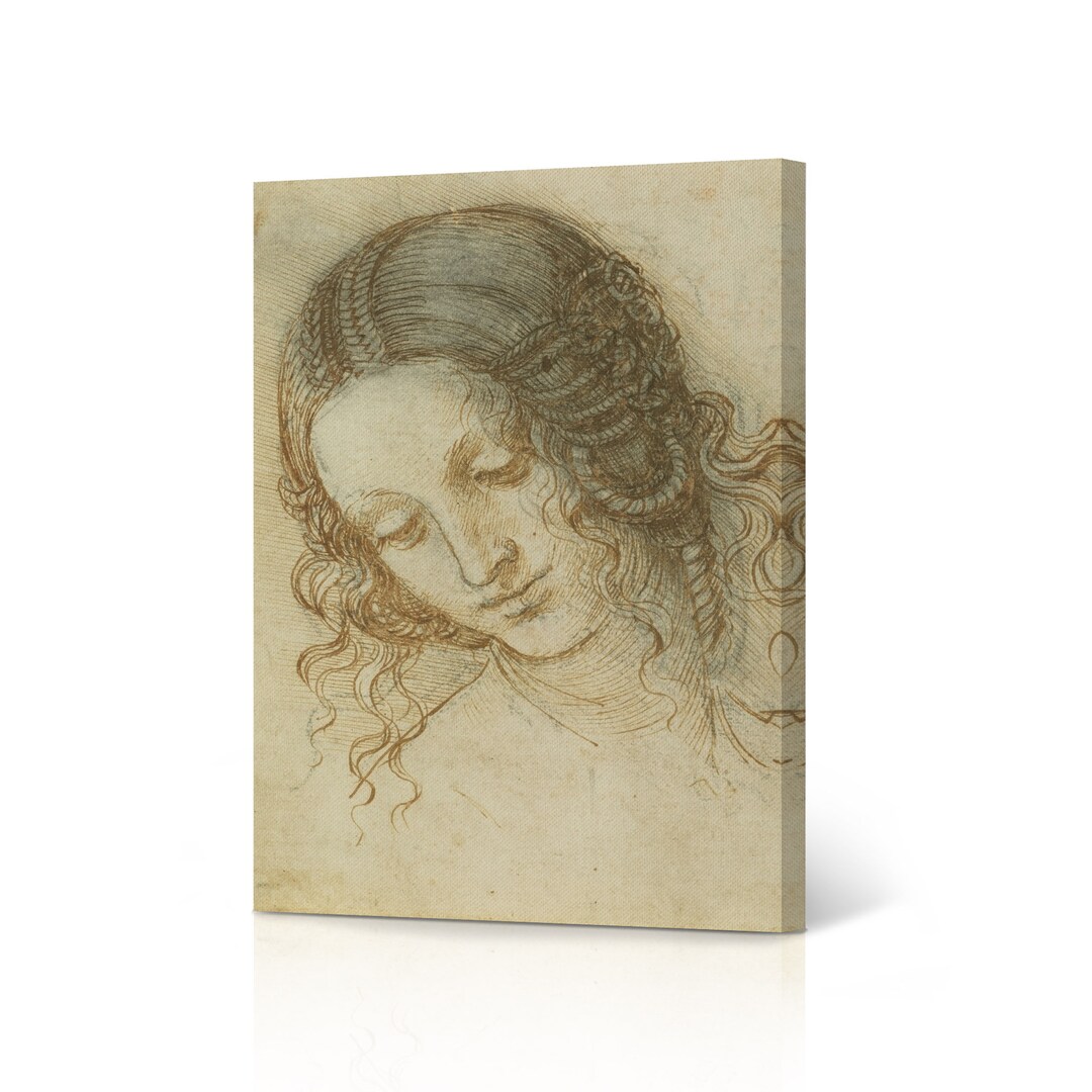 Head of Leda by Leonardo Da Vinci Canvas Wall Art Print Renaissance ...
