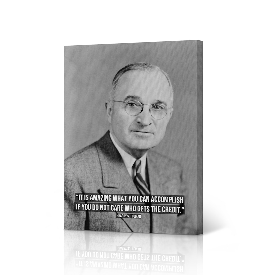 33th President of the United States of America Harry S. Truman Portrait ...