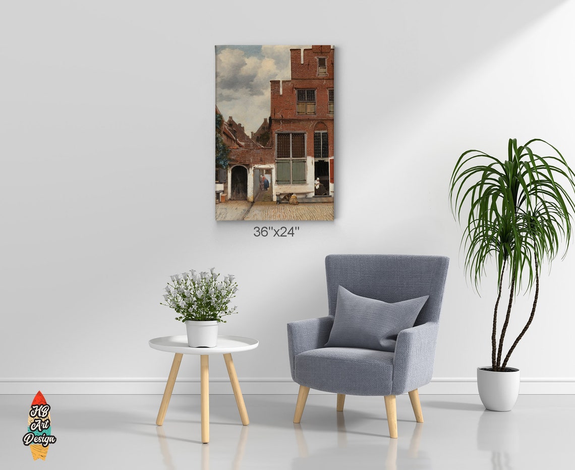 View of Houses in Delft the Little Street Johannes Vermeer | Etsy