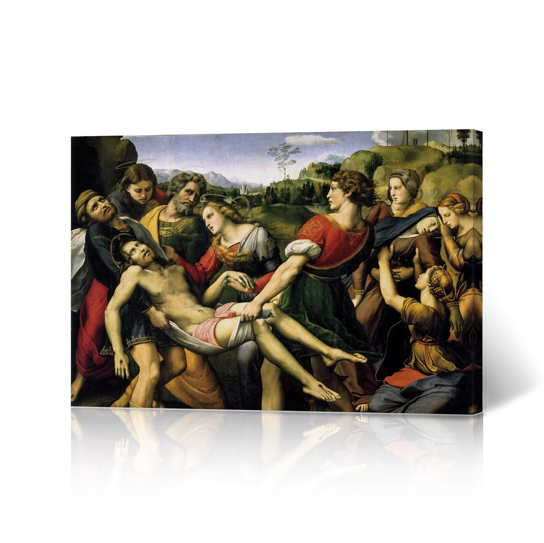 The Deposition by Raphael Art Canvas Wall Art Print Renaissance Famous ...