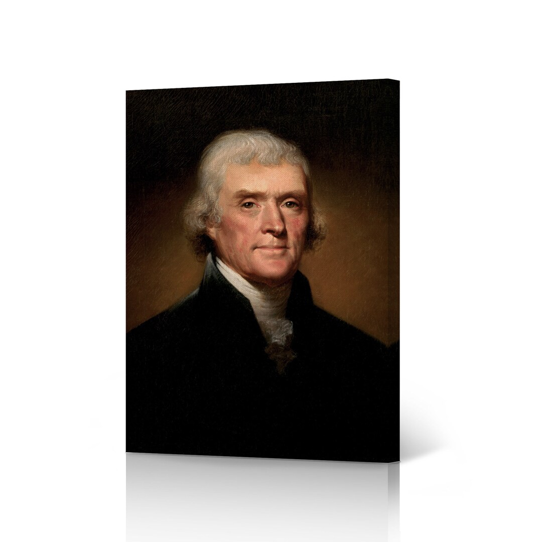 3rd President of the United States of America Thomas Jefferson Portrait ...