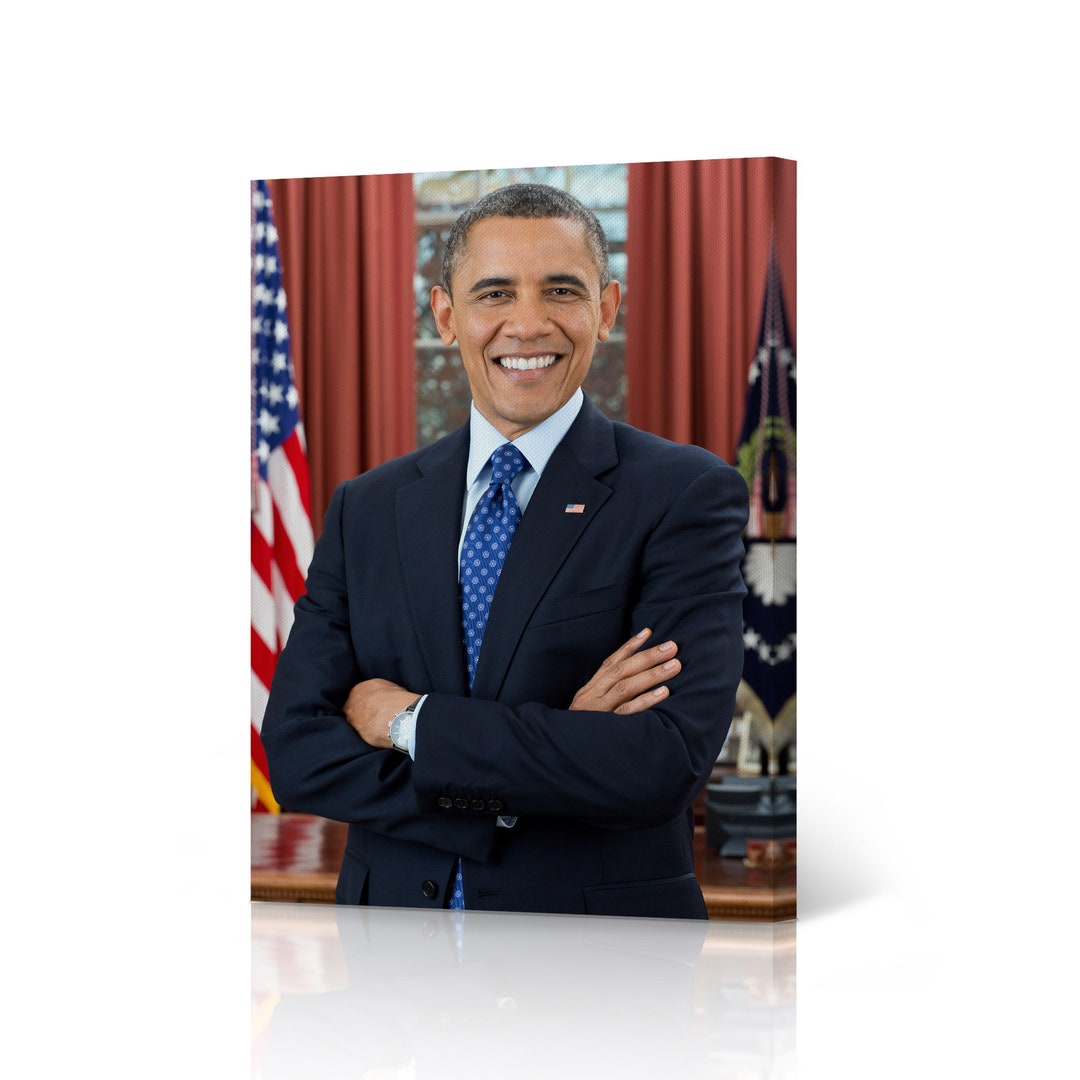 44th President of the United States of America Barack Obama Portrait ...