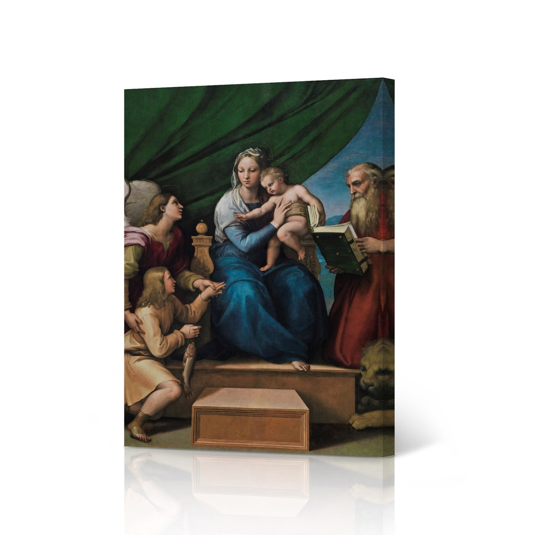 The Holy Family With Raphael Tobias and Saint Jerome Raphael - Etsy