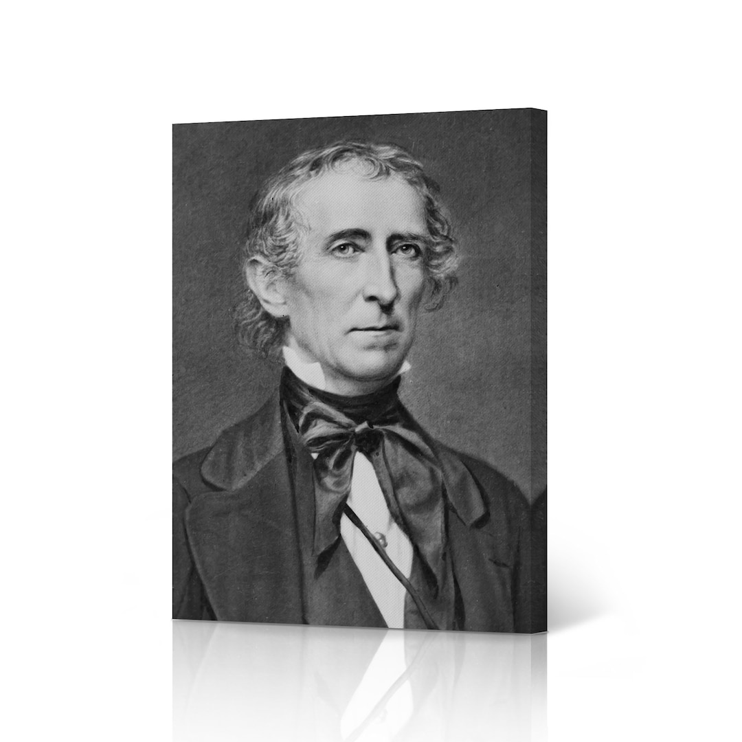 10th President of the United States of America John Tyler Portrait ...