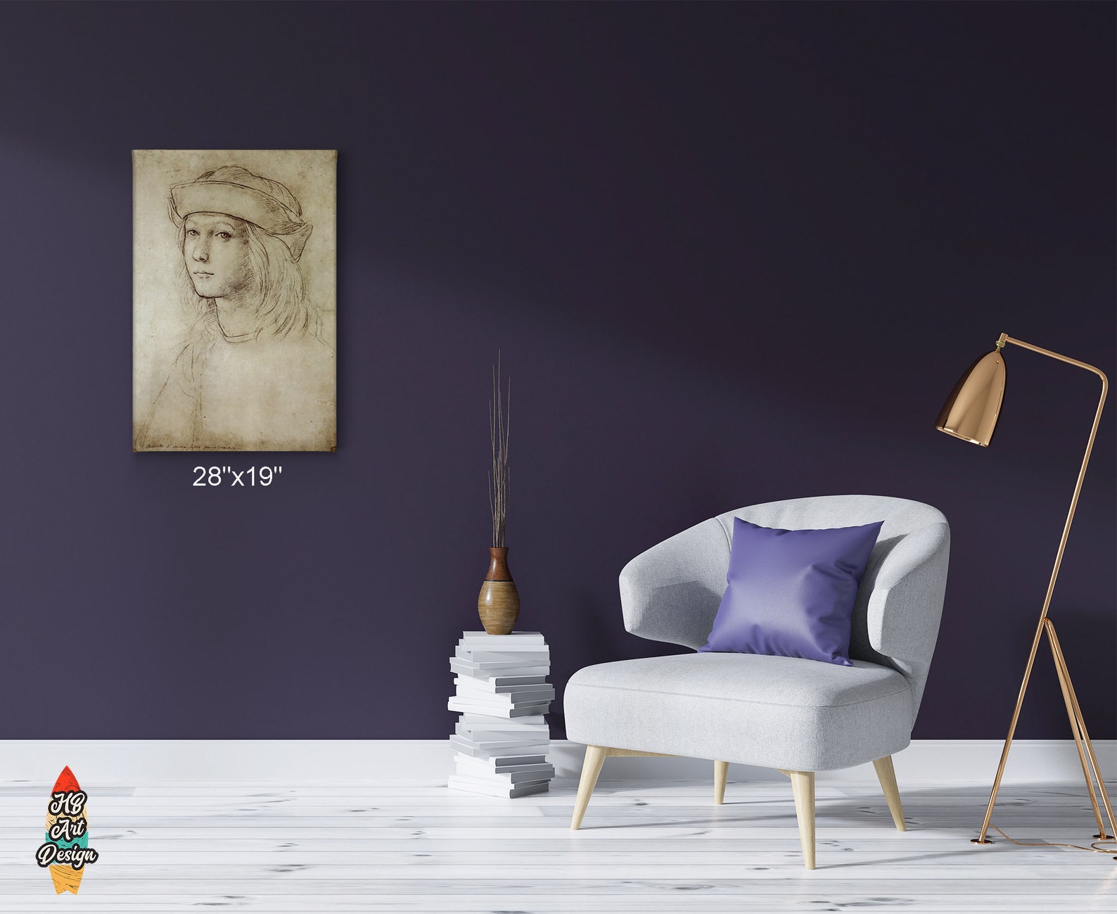 Probable Self-portrait Drawing by Raphael Art Canvas Wall Art | Etsy