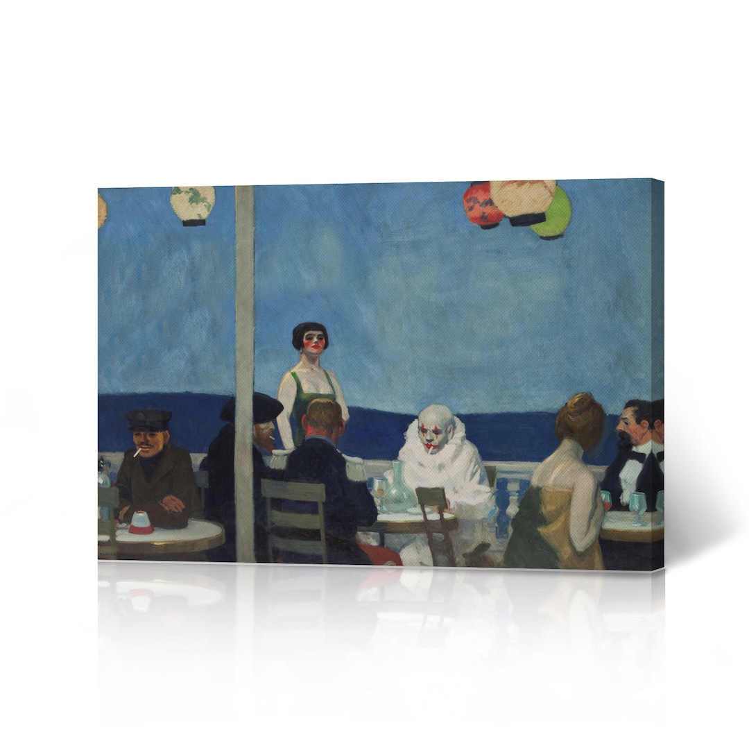 Soir Bleu Blue Night 1914 by Edward Hopper Canvas Wall Art Print New ...