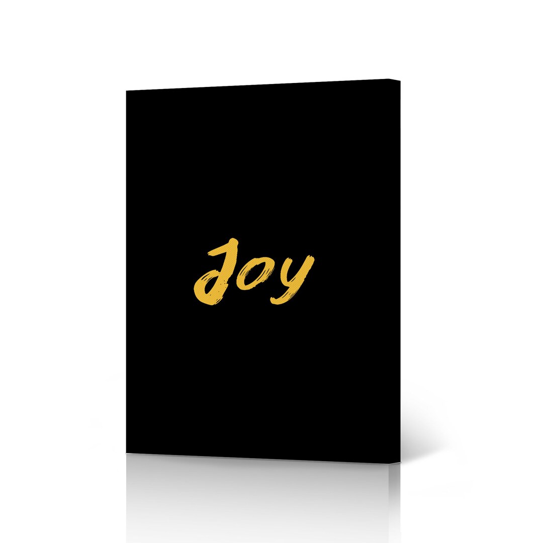 Joy Bible Verse Scripture Quote Inspirational Christian Wall Art Canvas ...