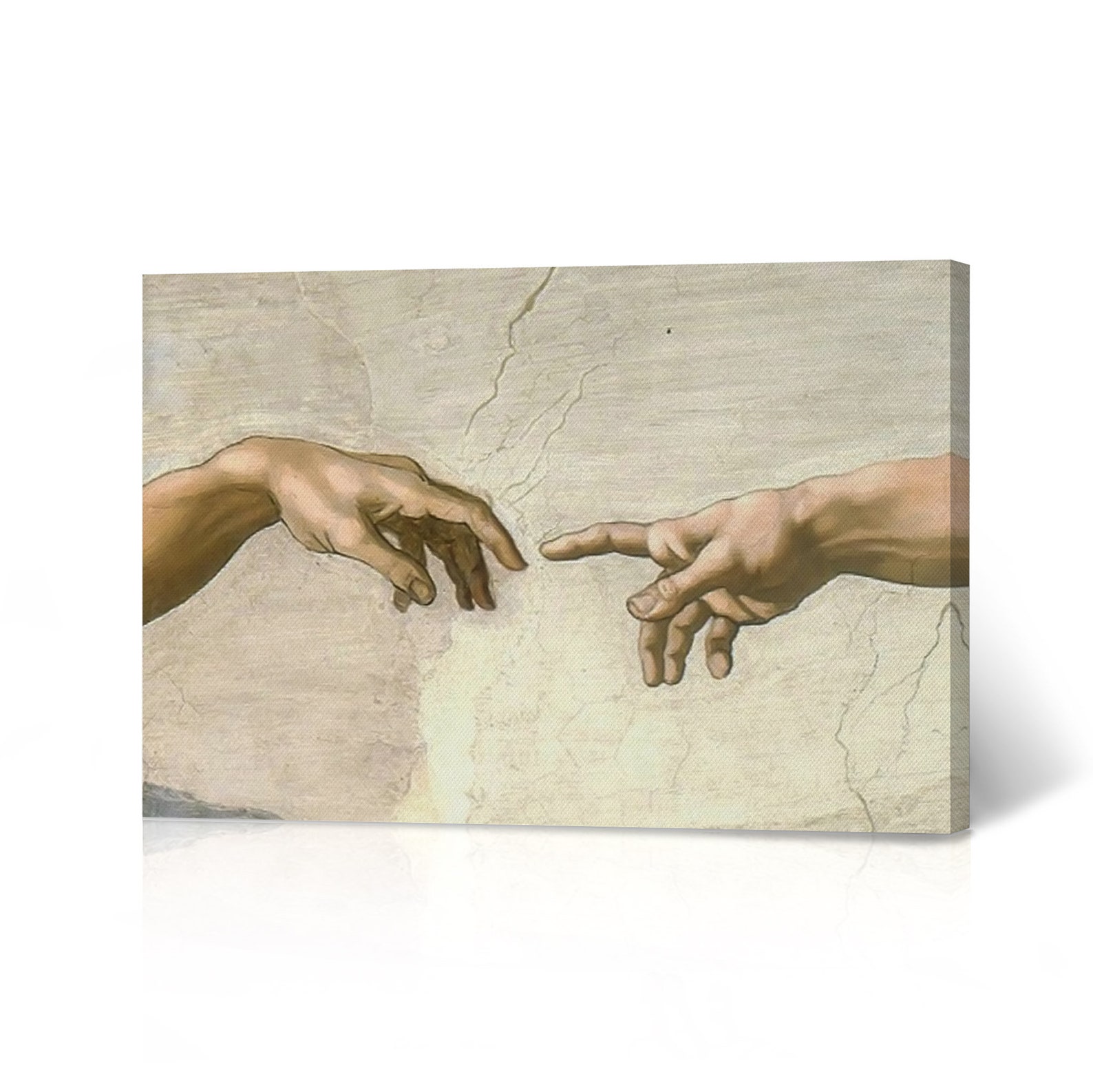 The Creation of Adam Hand of God by Michelangelo Canvas Wall - Etsy