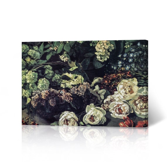 Spring Flowers 1864 by Claude Monet Canvas Wall Art Print - Etsy