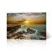 Beautiful Day at the Beach With Big Rocks and Waves Landscape Canvas ...