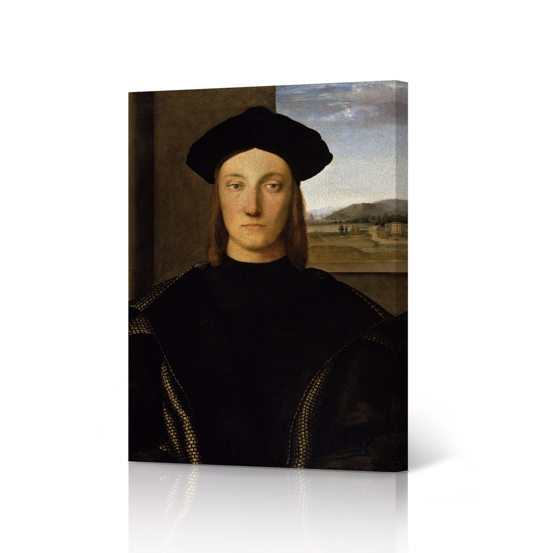 Portrait of Guidobaldo Da Montefeltro Raphael Art Canvas Wall Art Print ...