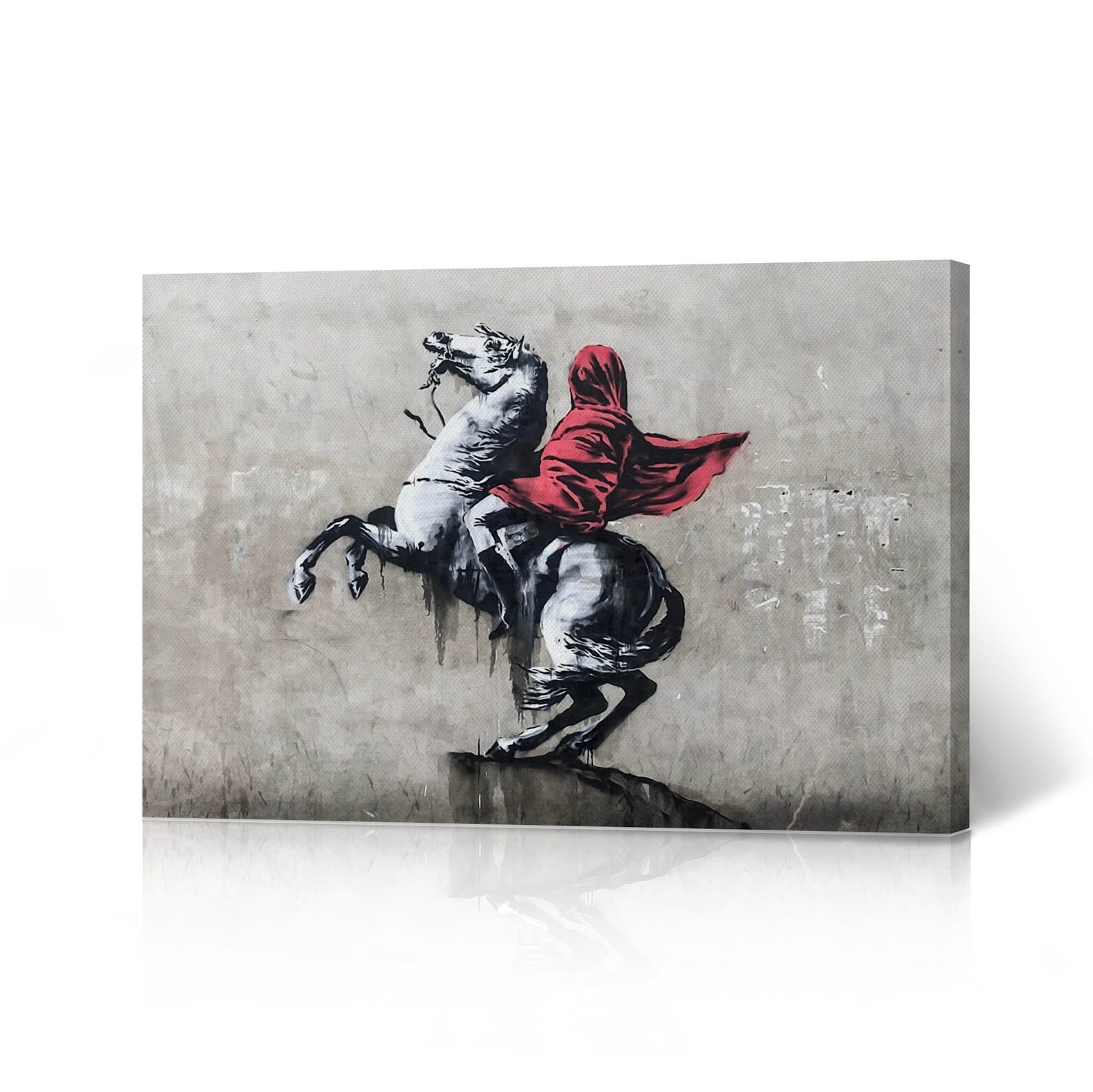 Banksy Wall Art Canvas Print Napoleon Graffiti Paris France Artwork ...