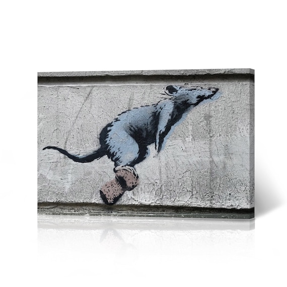 Mouse Balancing Street Art Painting Paris Mural Graffiti | Etsy