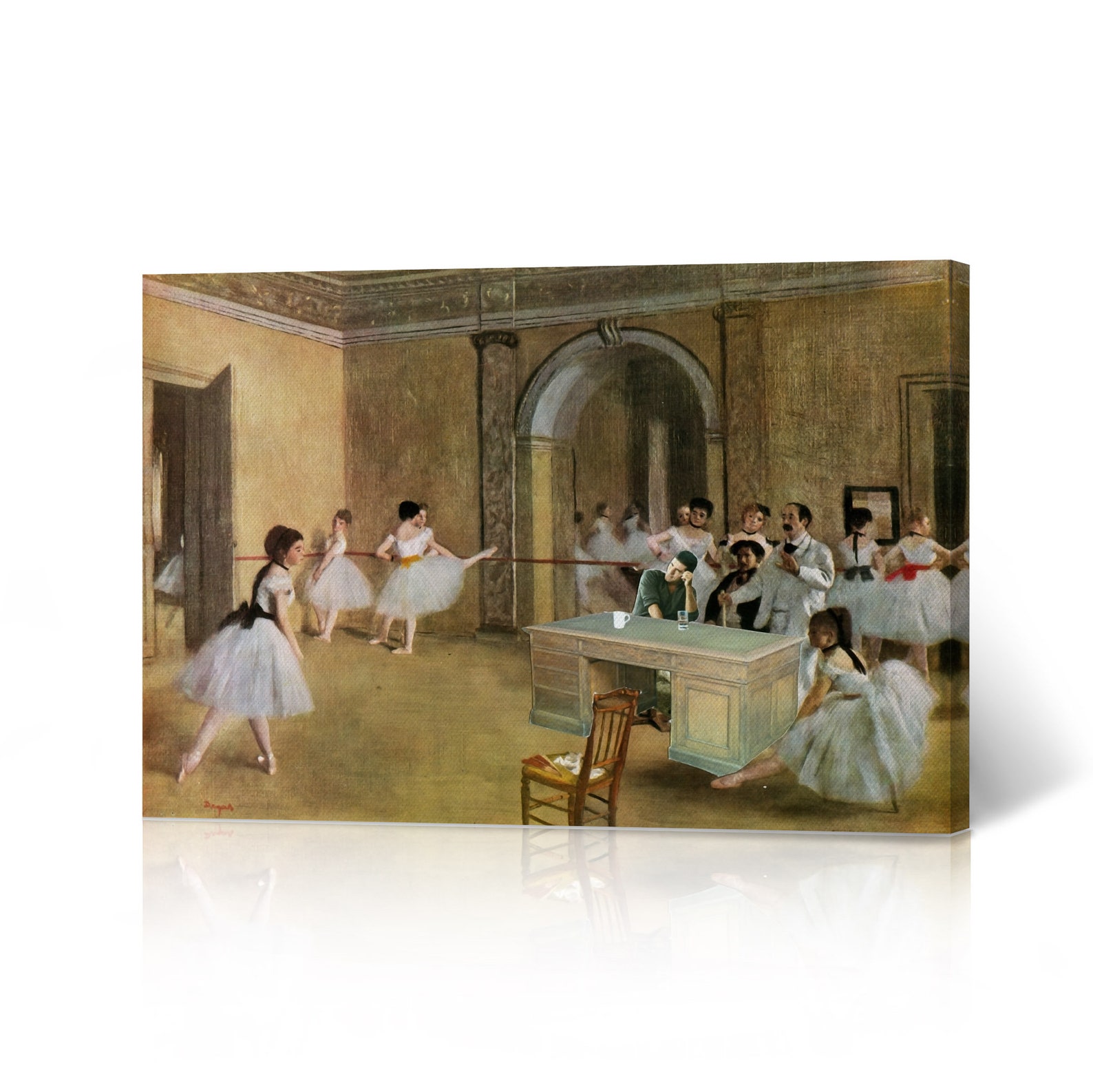 Banksy Wall Art Canvas Prin in Degas Ballet Artwork Living Room Dorm ...