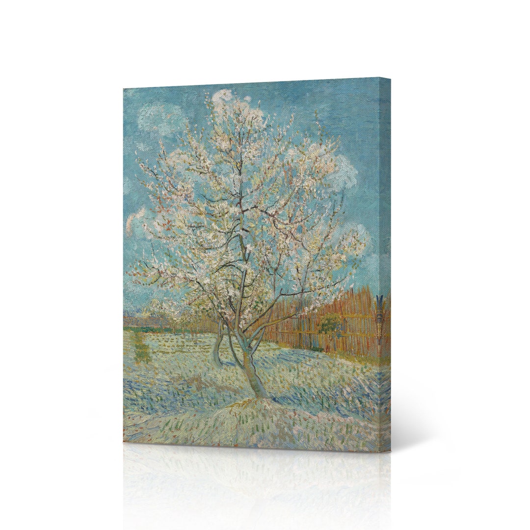 The Pink Peach Tree Vincent Van Gogh Canvas Print Wall Art Living Room ...
