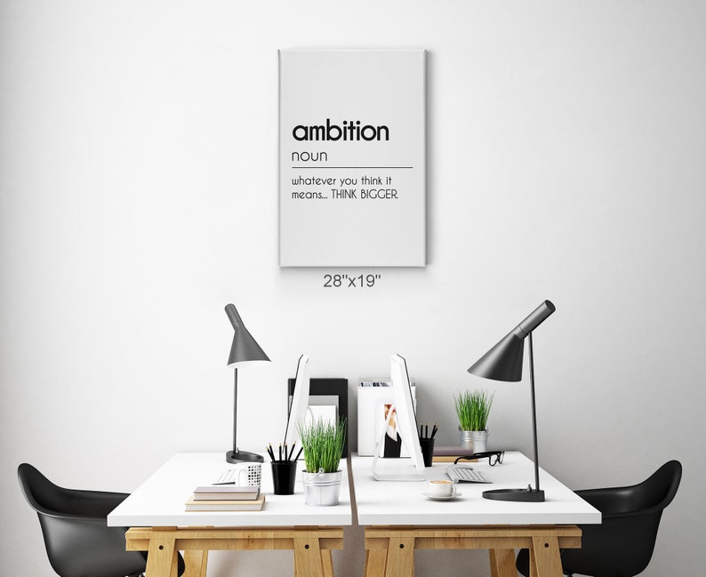 Ambition Whatever You Think It Means Think Bigger Definition - Etsy