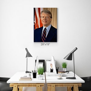 39th President of the United States of America James Carter Portrait ...