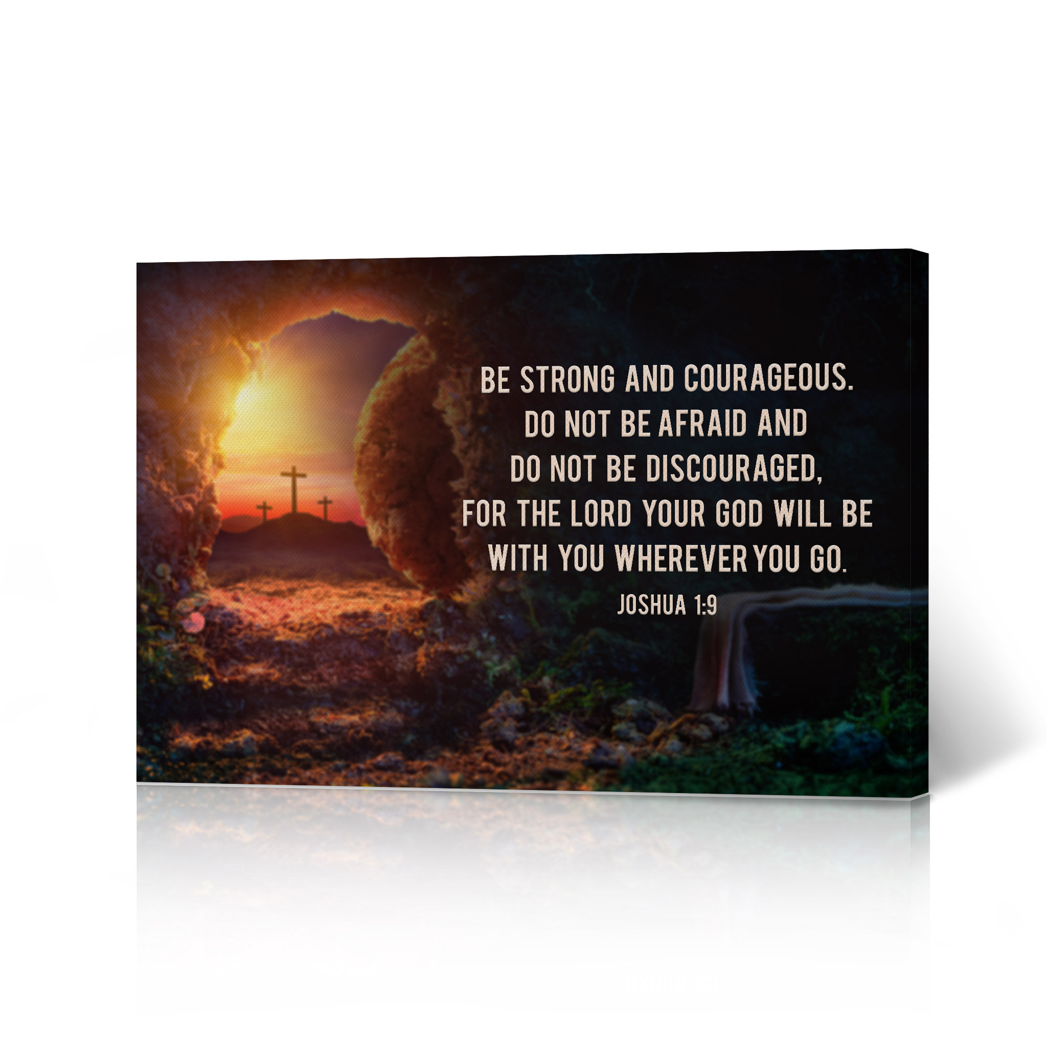 Be Strong and Courageous Do Not be Afraid Joshua 1:9 Scripture | Etsy