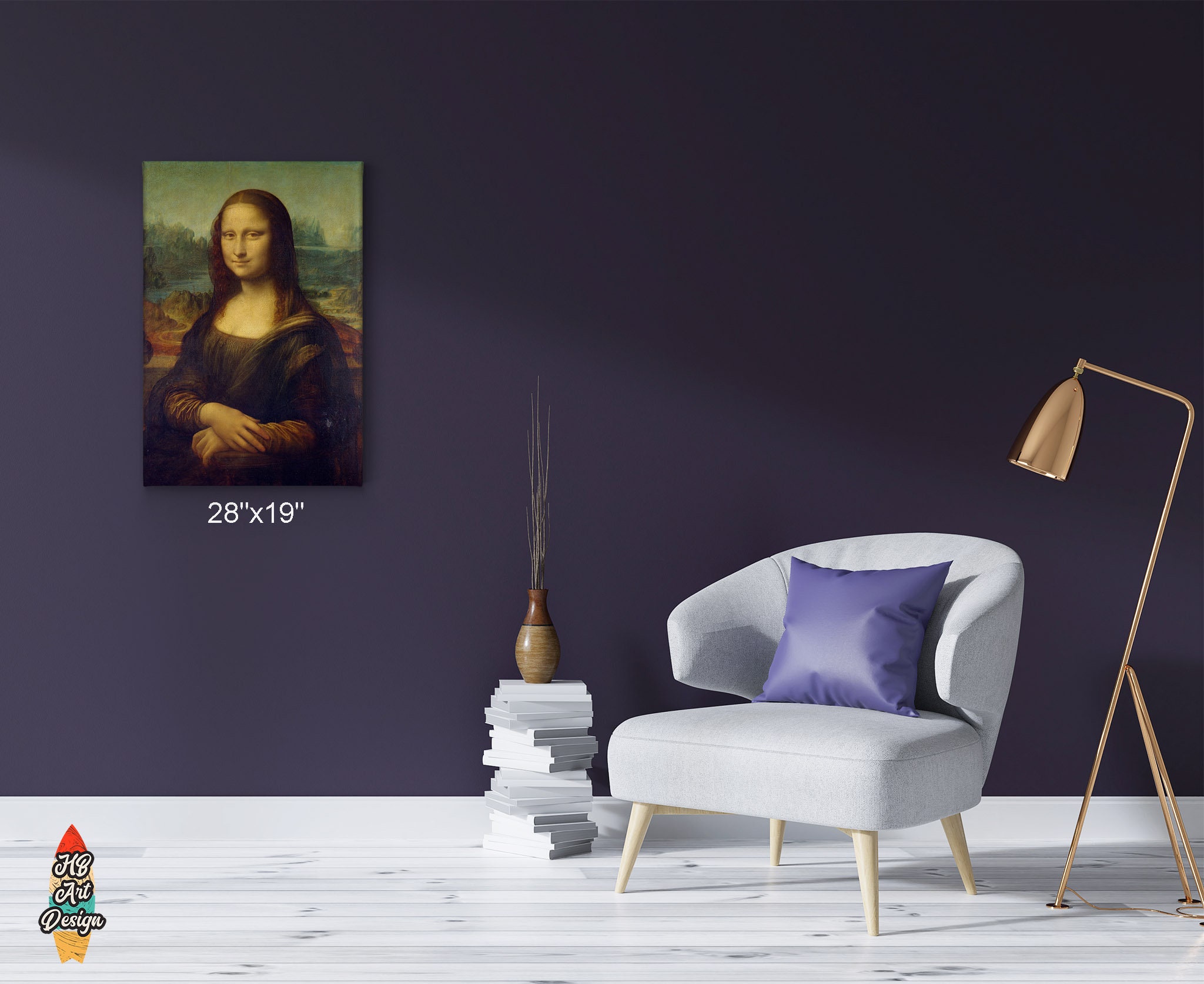 Mona Lisa by Leonardo Da Vinci Canvas Wall Art Print Renaissance ...