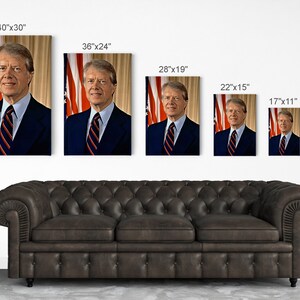 39th President of the United States of America James Carter Portrait ...