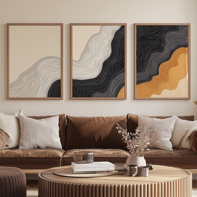 Three Panel Wall Art - Etsy