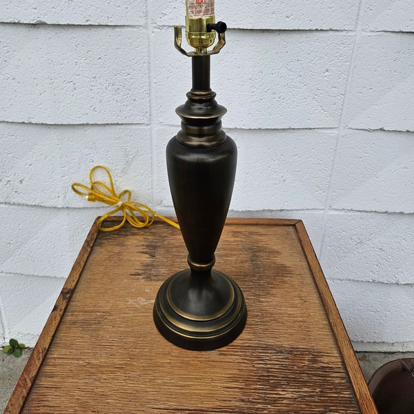 Antique Brass Table Lamp - Etsy