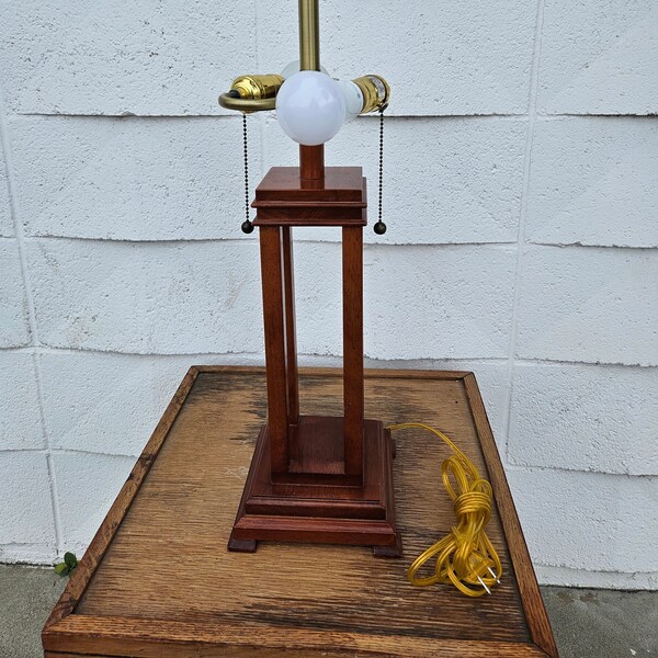 Mission Wood Lamp - Etsy