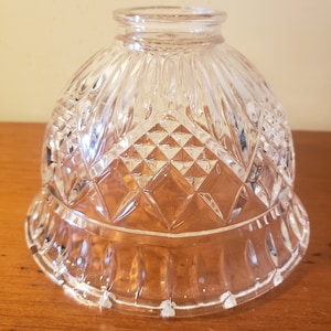 Cut Crystal Glass Shade: Replacement Bathroom, Fan or Sconce Glass ...