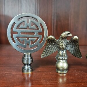 Antique Brass Finials, Vintage Lamp Finials, Lampshade Toppers, Home ...