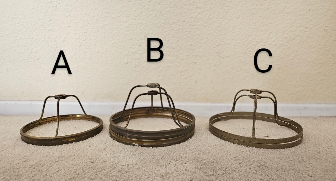 Vintage Student Shade Rings, Vintage Lamp Supply, Lamp Repair, Ring for ...