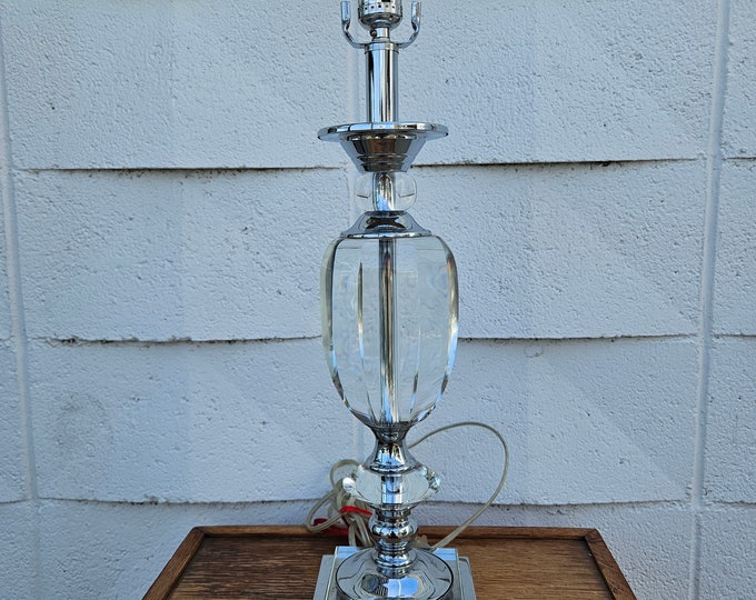Gorgeous 12 Inch Tall Vintage Lead Crystal Table Lamp - Etsy