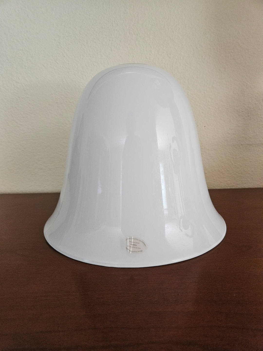 Milk Glass Bell, Large White Glass Bell for Pendant Lights, Vianne ...