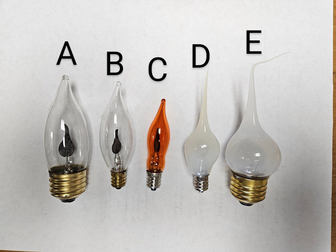 Flicker Light Bulbs Silicone Light Bulbs Replacement Light - Etsy