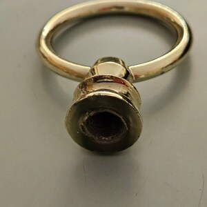 2 PB Ring Finials, Polished Brass Finials, Ring Finials, Home Decor ...