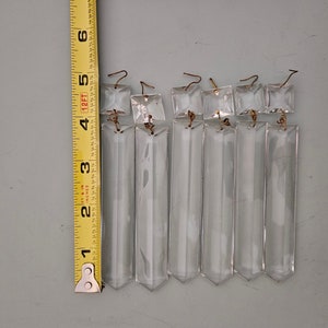 Vintage Crystal Prisms for Chandeliers, Lamp Parts (3-4 Inch) - Etsy