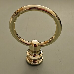 2 PB Ring Finials, Polished Brass Finials, Ring Finials, Home Decor ...