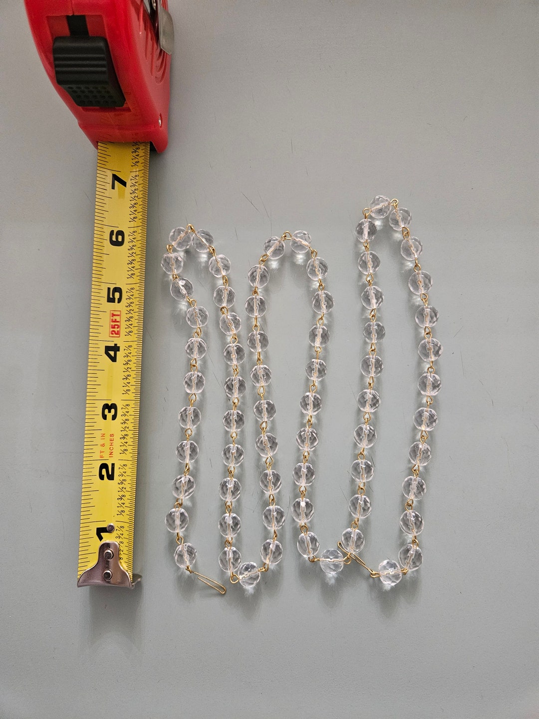 1 Meter Cut Crystal Ball Chain, Replacement Crystal Lamp Parts ...