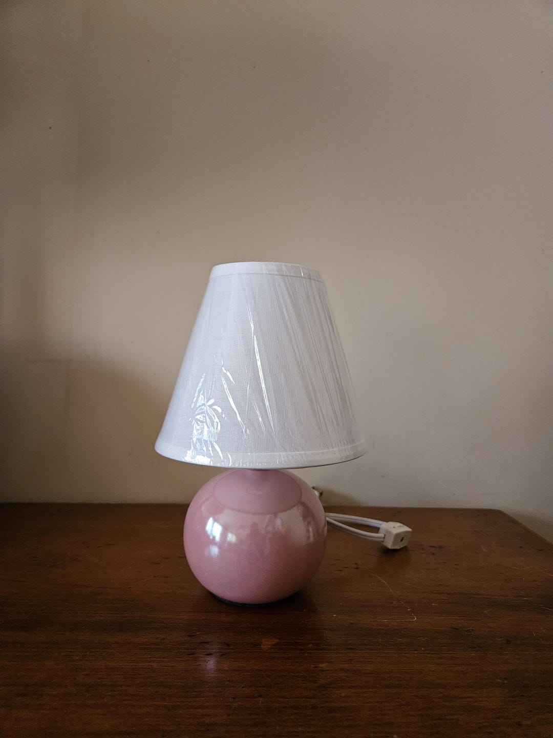Vintage Mini Lamp, Mini Pink Lamp, Lamp for Girls, Cute Pink Lamp ...