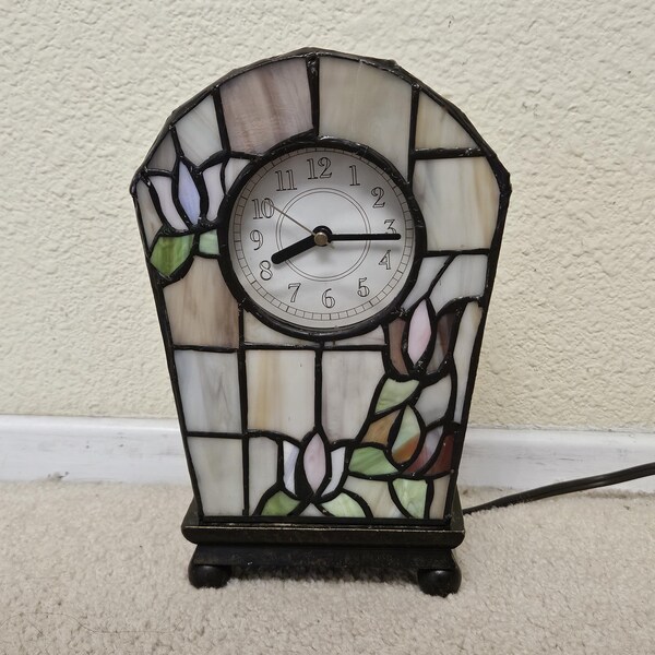 Stained Glass Clock - Etsy