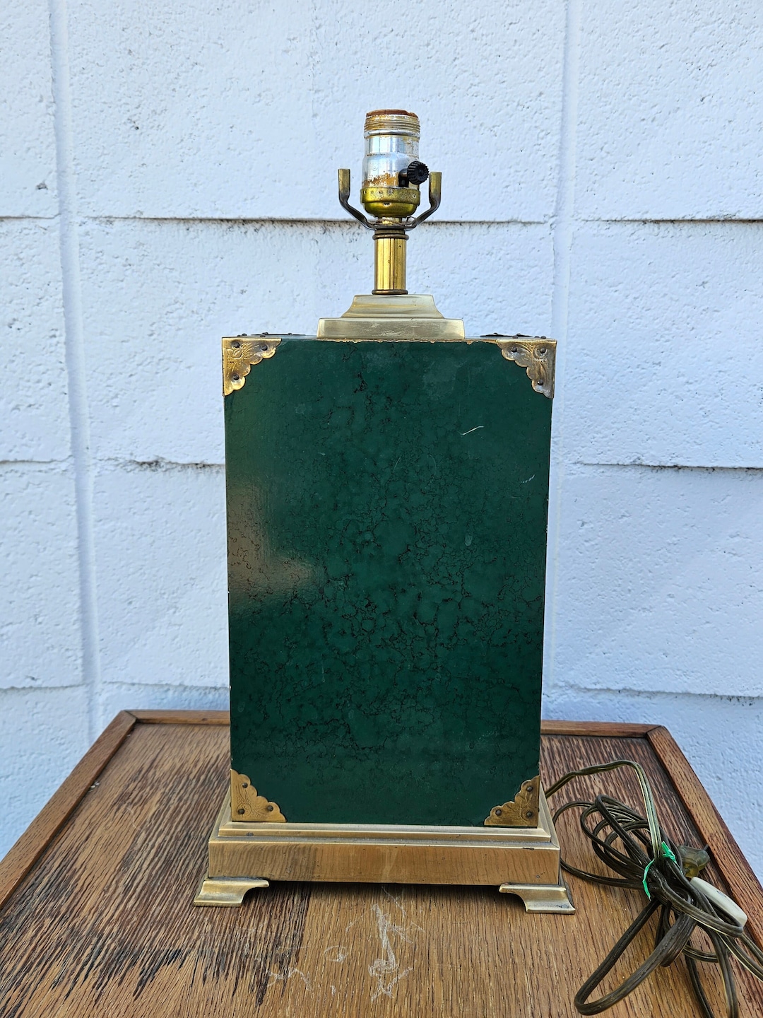 Vintage Frederick Cooper Table Lamp, Vintage Lamps, MCM Lamps, Green ...