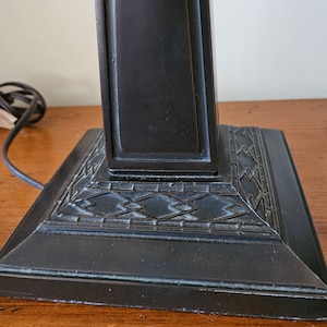 Vintage Mission Style Tiffany Base With Pull Chain Sockets, Vintage ...