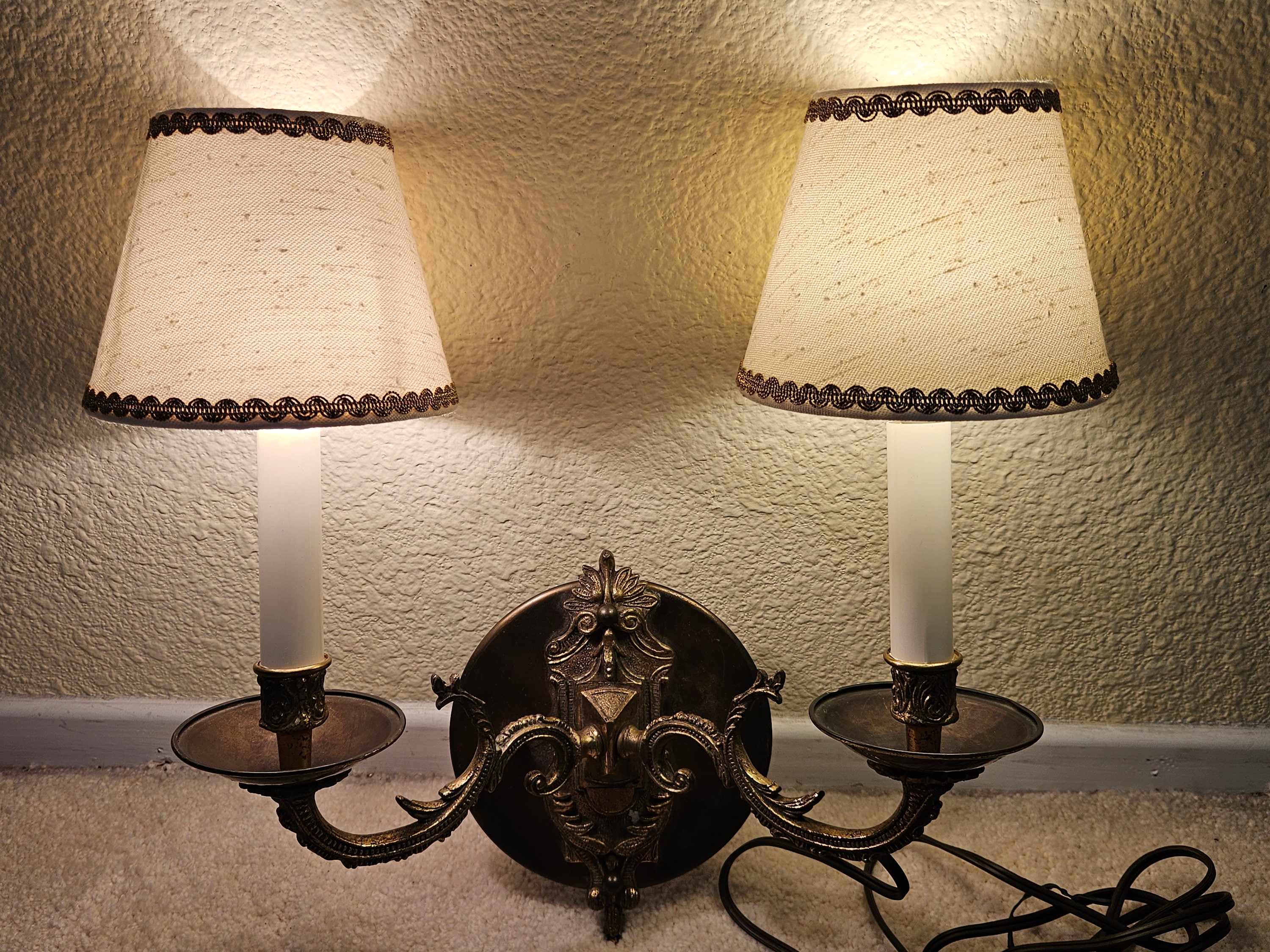 4 Clip on Lampshades Chandelier Shades Handmade Lampshades - Etsy