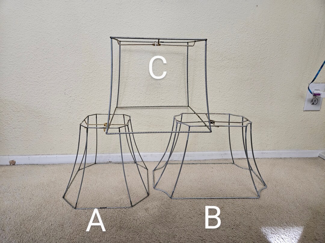 Vintage Lampshade Frames, Vintage Lamp Supply, DIY Lampshades ...