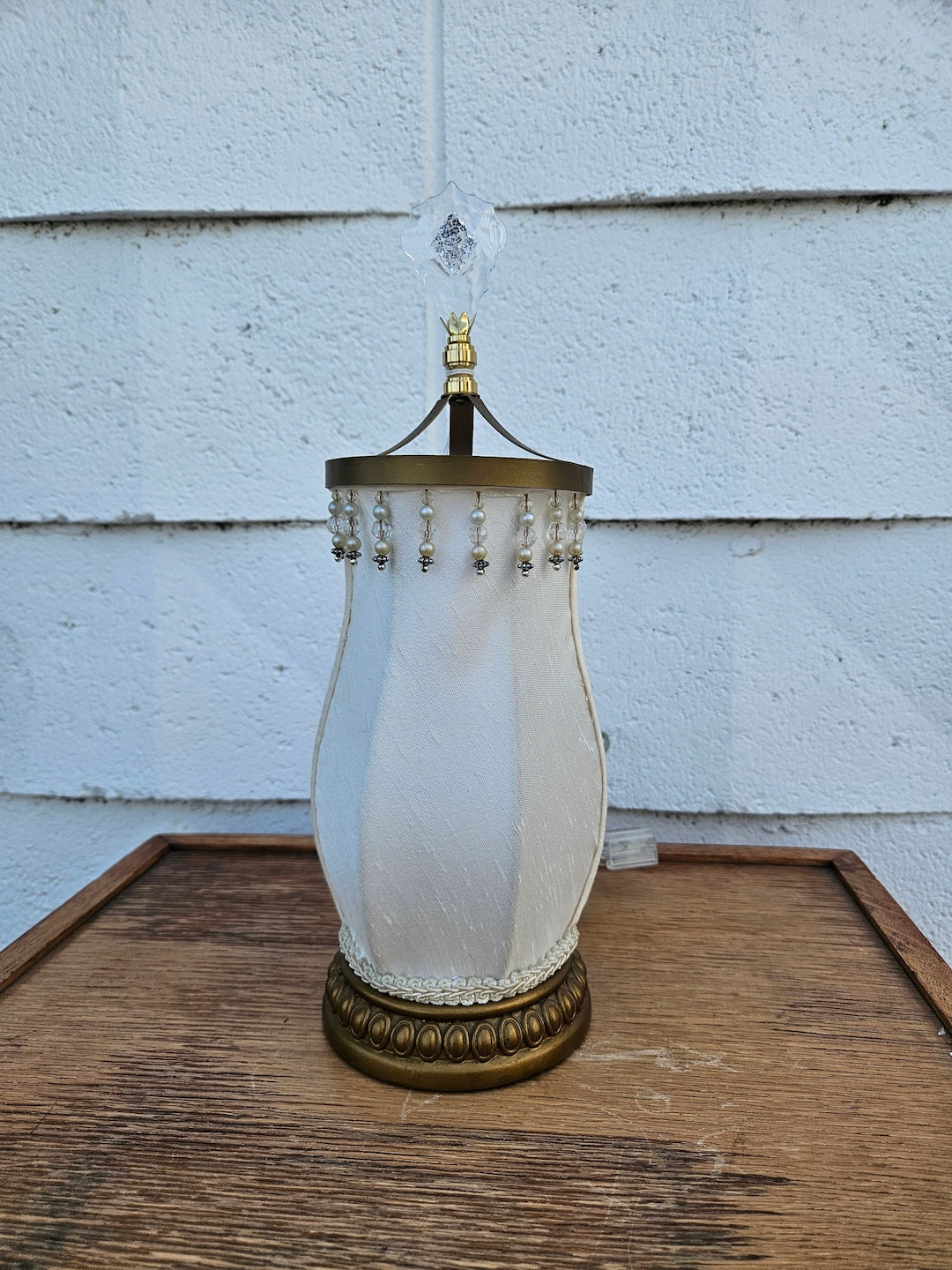 Vintage Accent Lamp With Beads, TV Lamp, Cute Mini Lamp, Home Decor ...