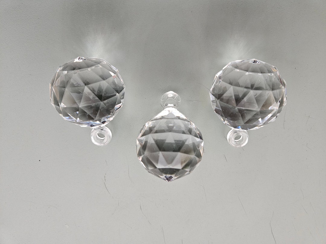 Set of 3 Acrylic "crystal" Balls - Etsy